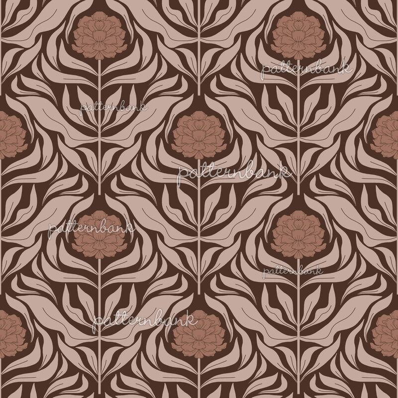 Stylized Marigold Floral Pattern by Vidhi Chaudhary Seamless Repeat ...